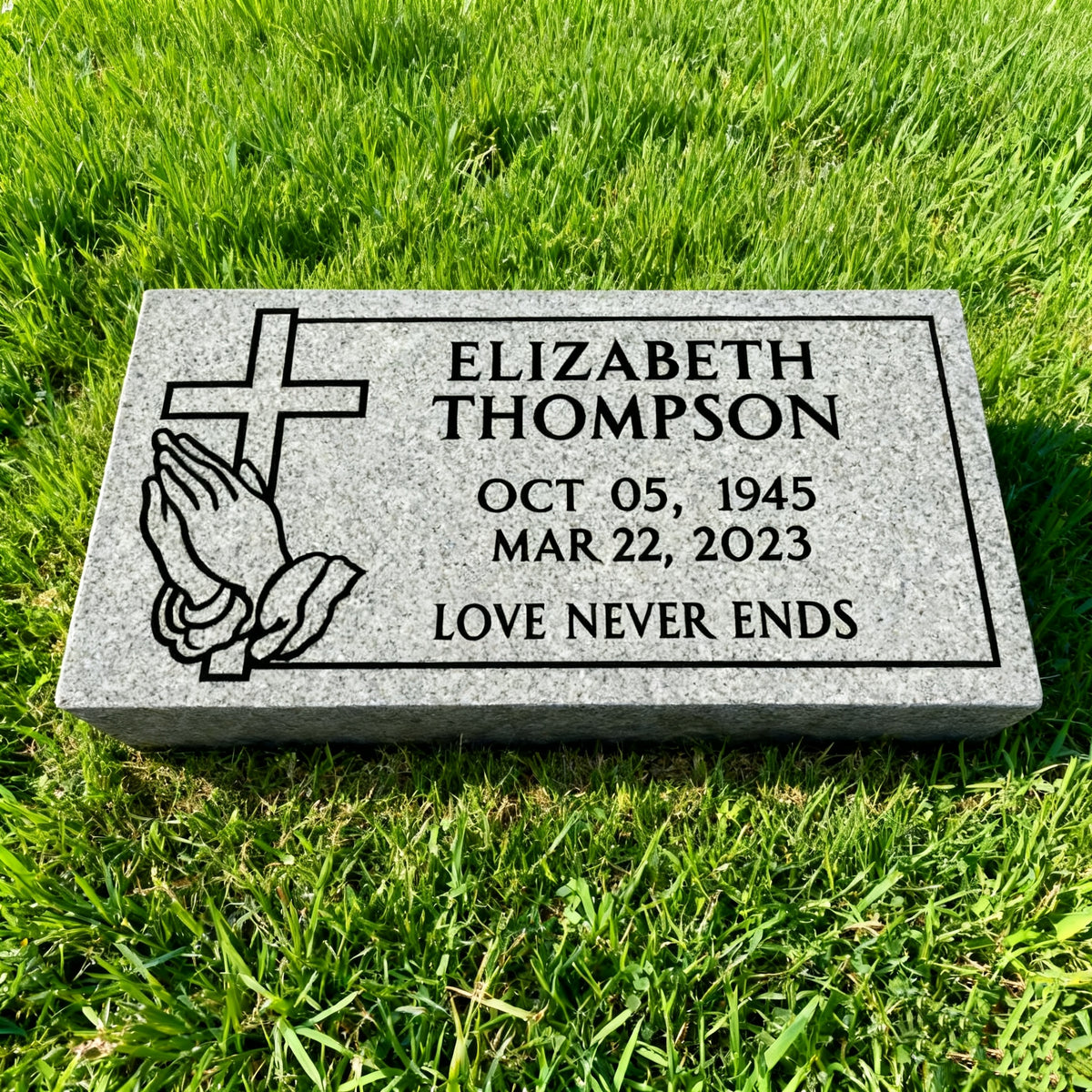 Head Stones for Cemetery for Humans -16X8X3inch / 20 x 10 x 3 inch-Mem ...